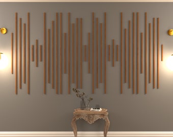 Simple Sound Wave Accent Feature Wall Design and Installation Build ...