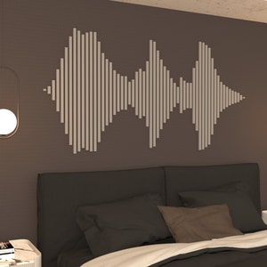 DIY Sound Wave Wood Art Design and Installation Build Plan | Live Laugh ...