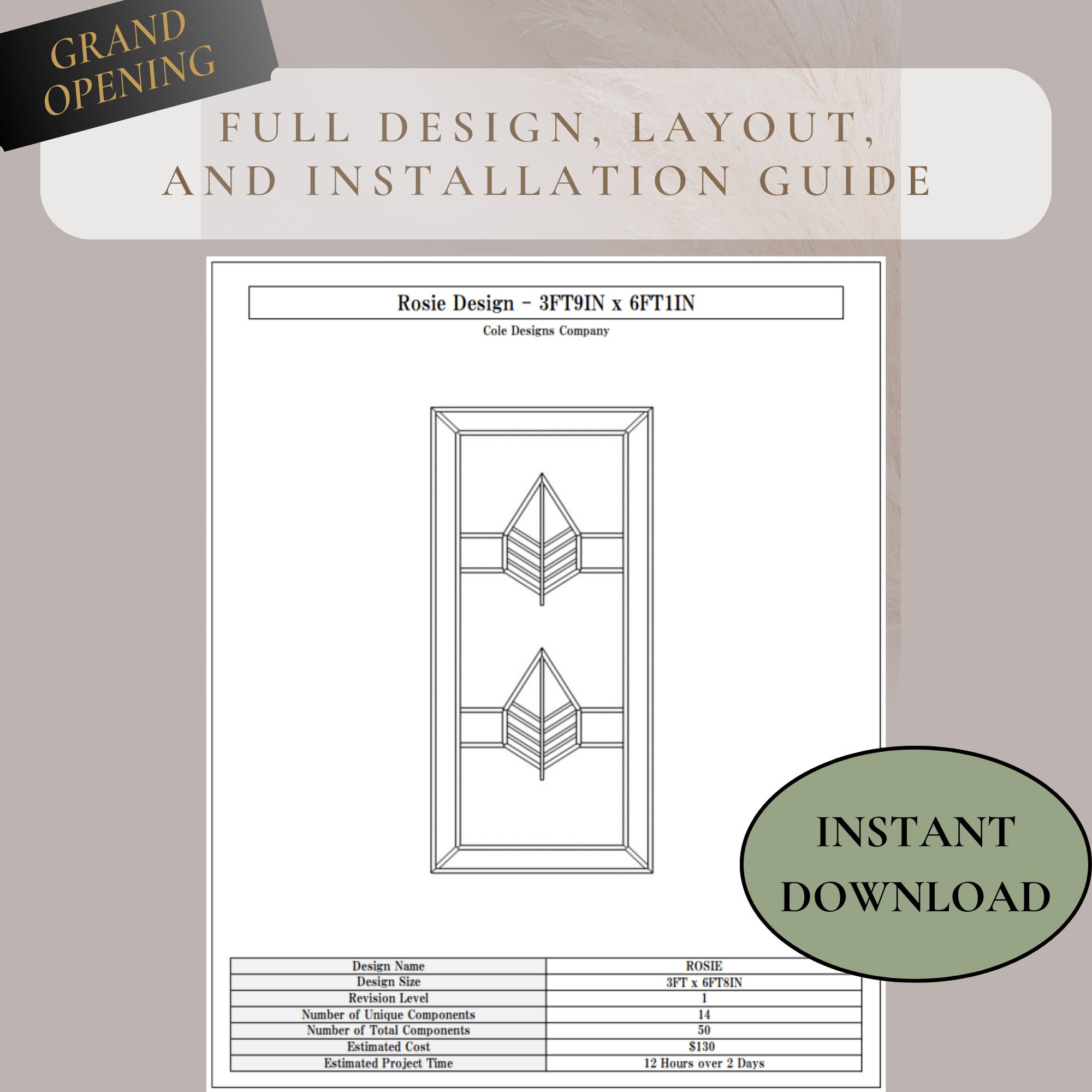 Accent Wall Moulding Design Layout and Build Guide | Nature Wall Layout ...