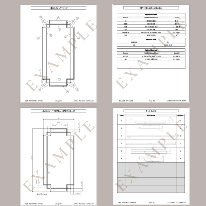 Accent Wall Moulding Art Deco Design Layout and Install Guide | Vera ...
