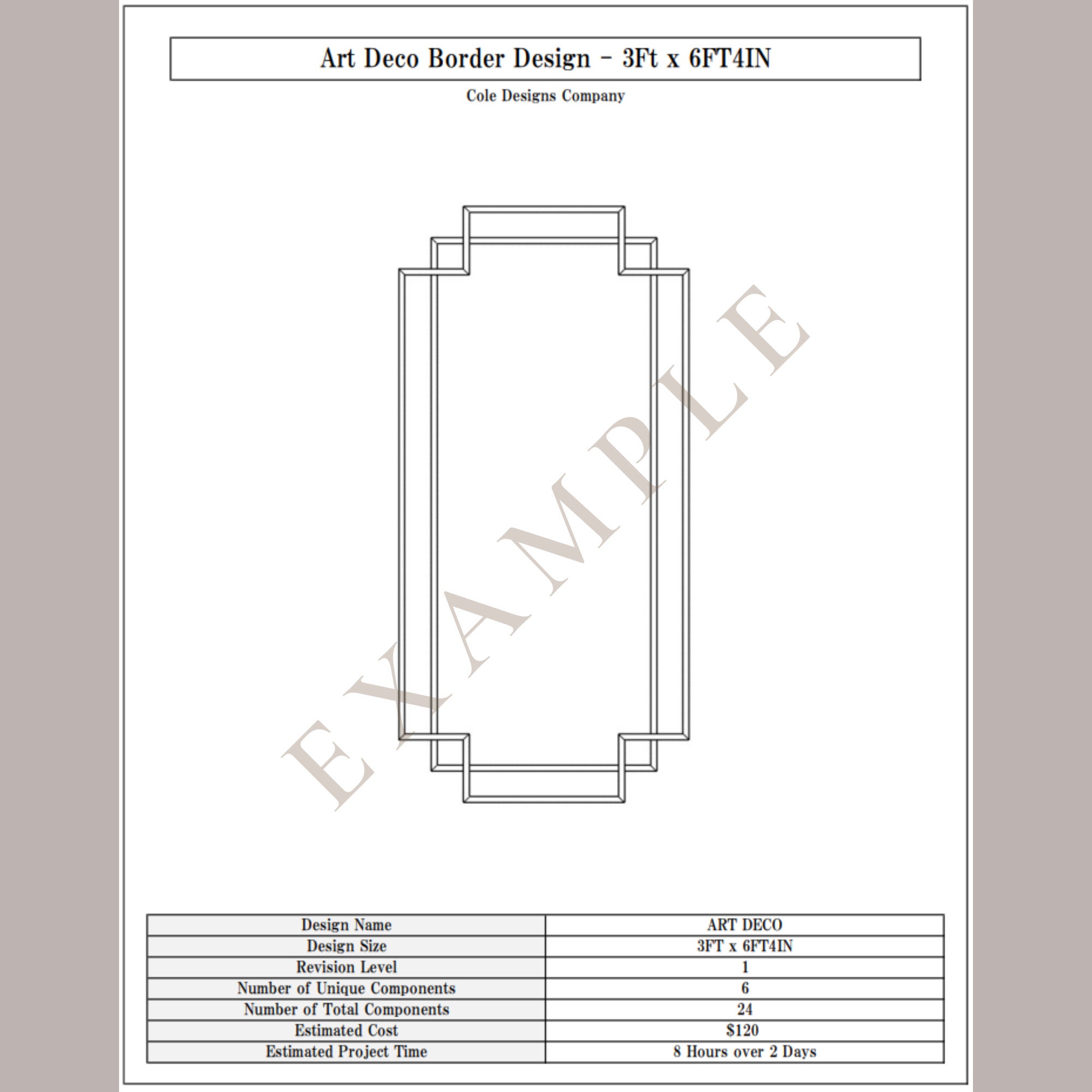 Accent Wall Moulding Art Deco Design Layout and Install Guide | Vera ...