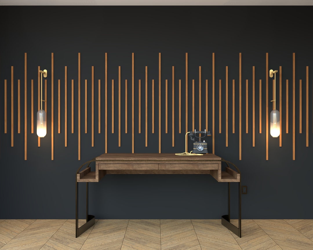 Simple Sound Wave Accent Feature Wall Design and Installation Build ...