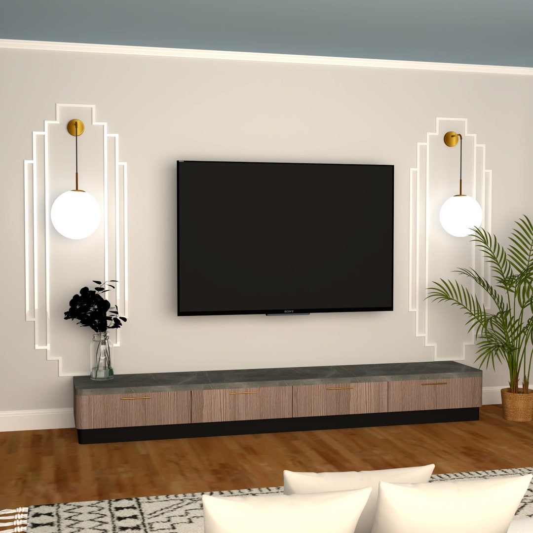 Feature Wall Art Deco Design Layout and Installation Guide *charlie ...