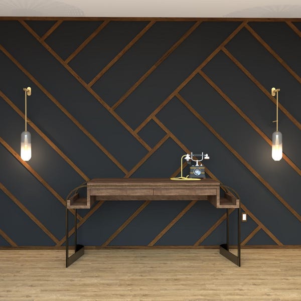 Accent Feature Wall Design and Installation Build Guide Modern Slat ...