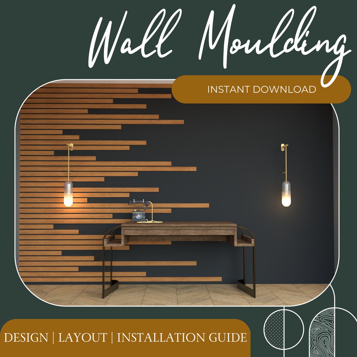 Accent Feature Wall Design and Installation Build Guide Modern Slat ...