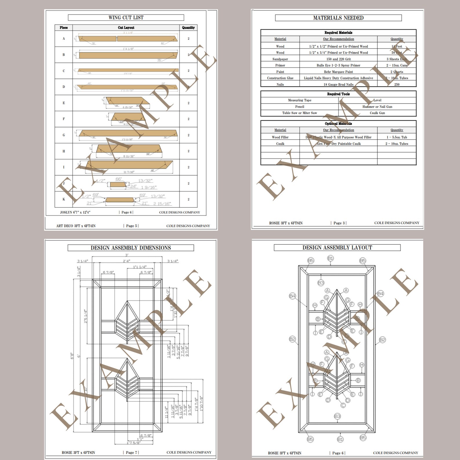 Accent Wall Moulding Design Layout and Build Guide | Nature Wall Layout ...