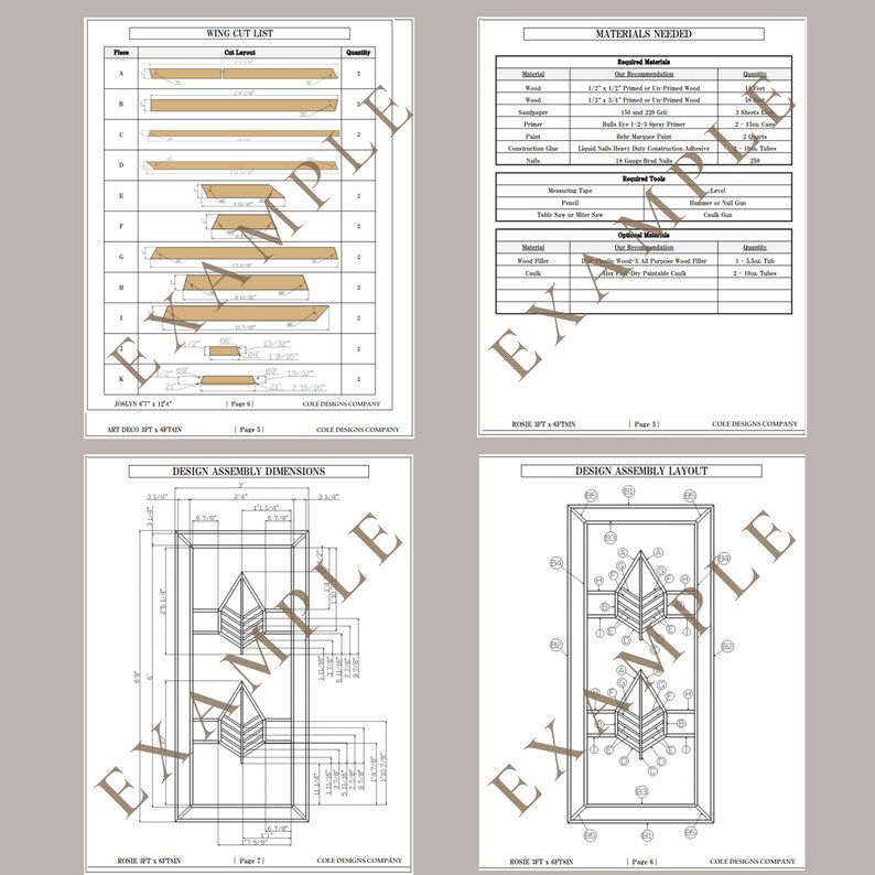 Accent Wall Moulding Design Layout and Build Guide | Nature Wall Layout ...