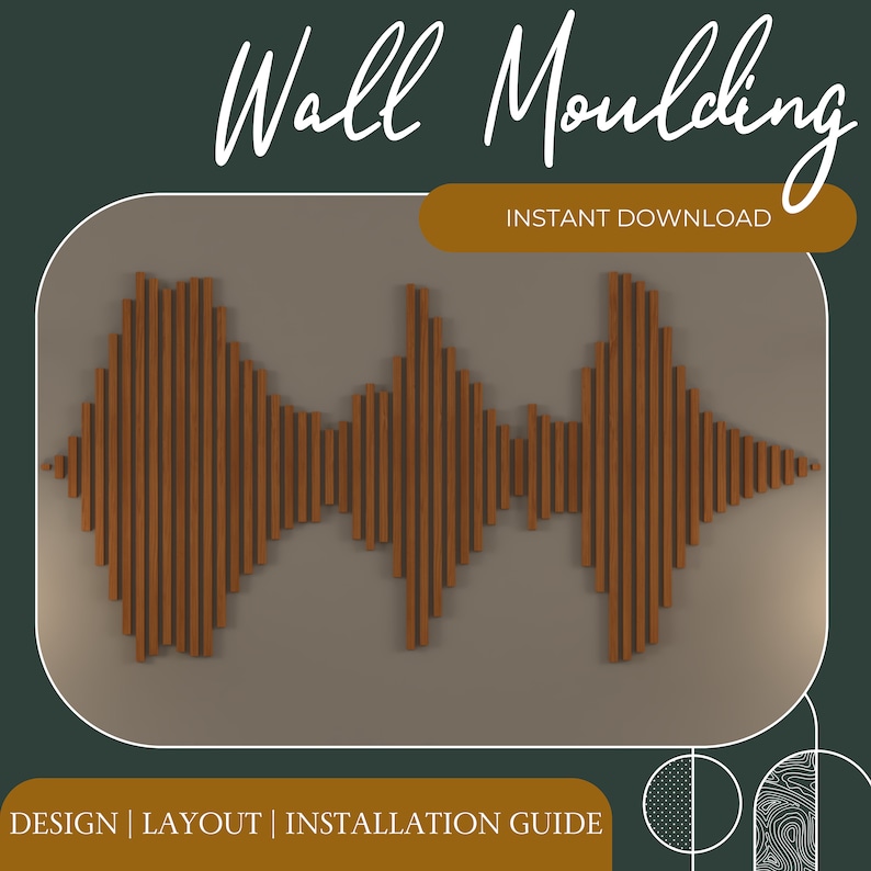 DIY Sound Wave Wood Art Design and Installation Build Plan | Live Laugh ...