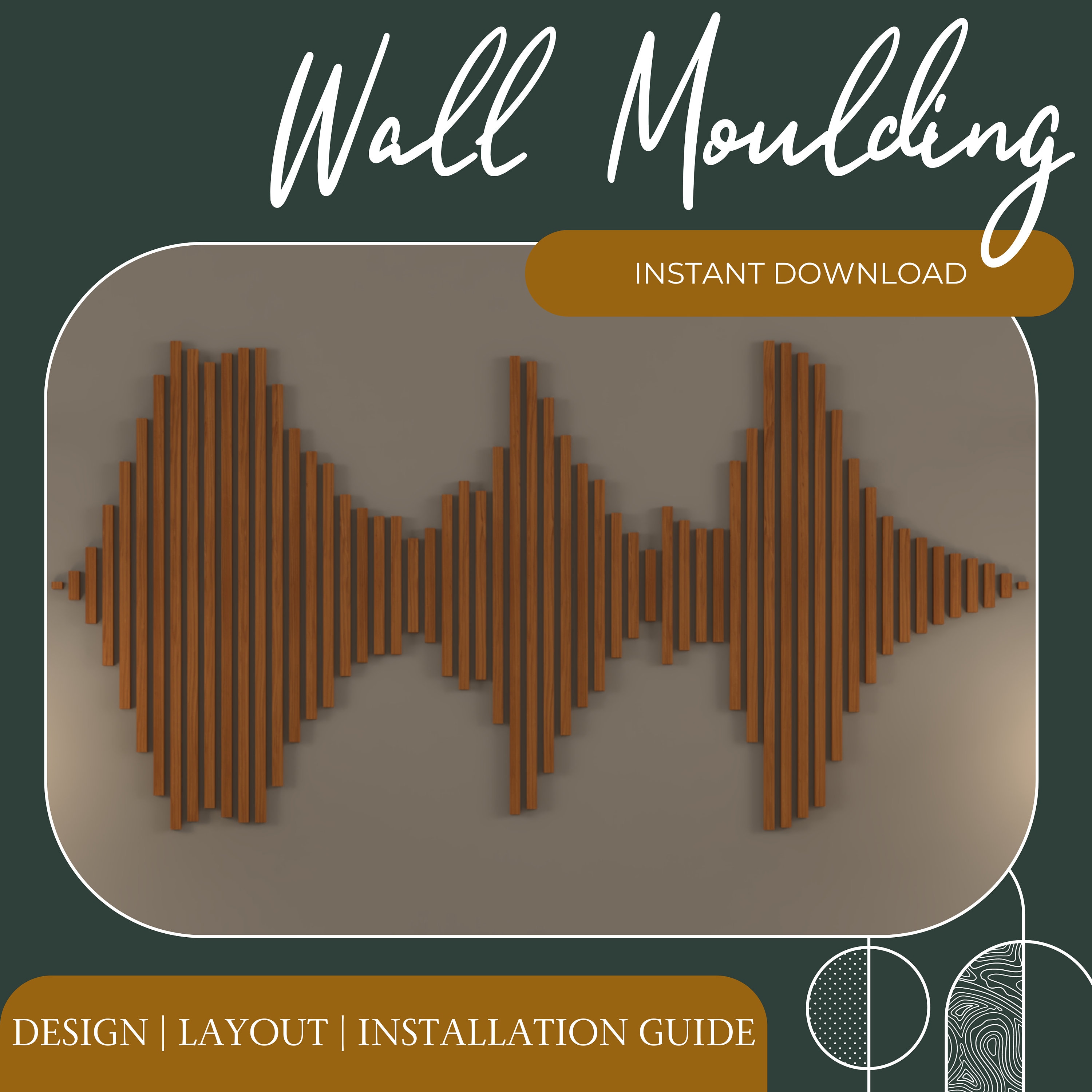 DIY Sound Wave Wood Art Design and Installation Build Plan Live Laugh ...