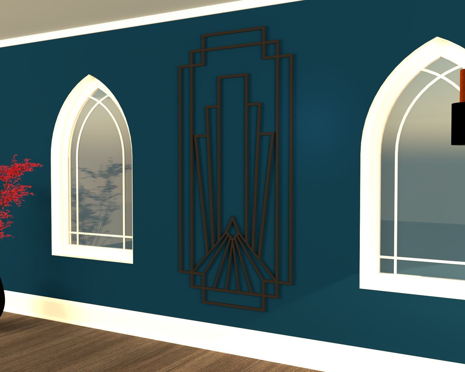 Accent Wall Moulding Art Deco Design Layout and Install Guide | Vera ...