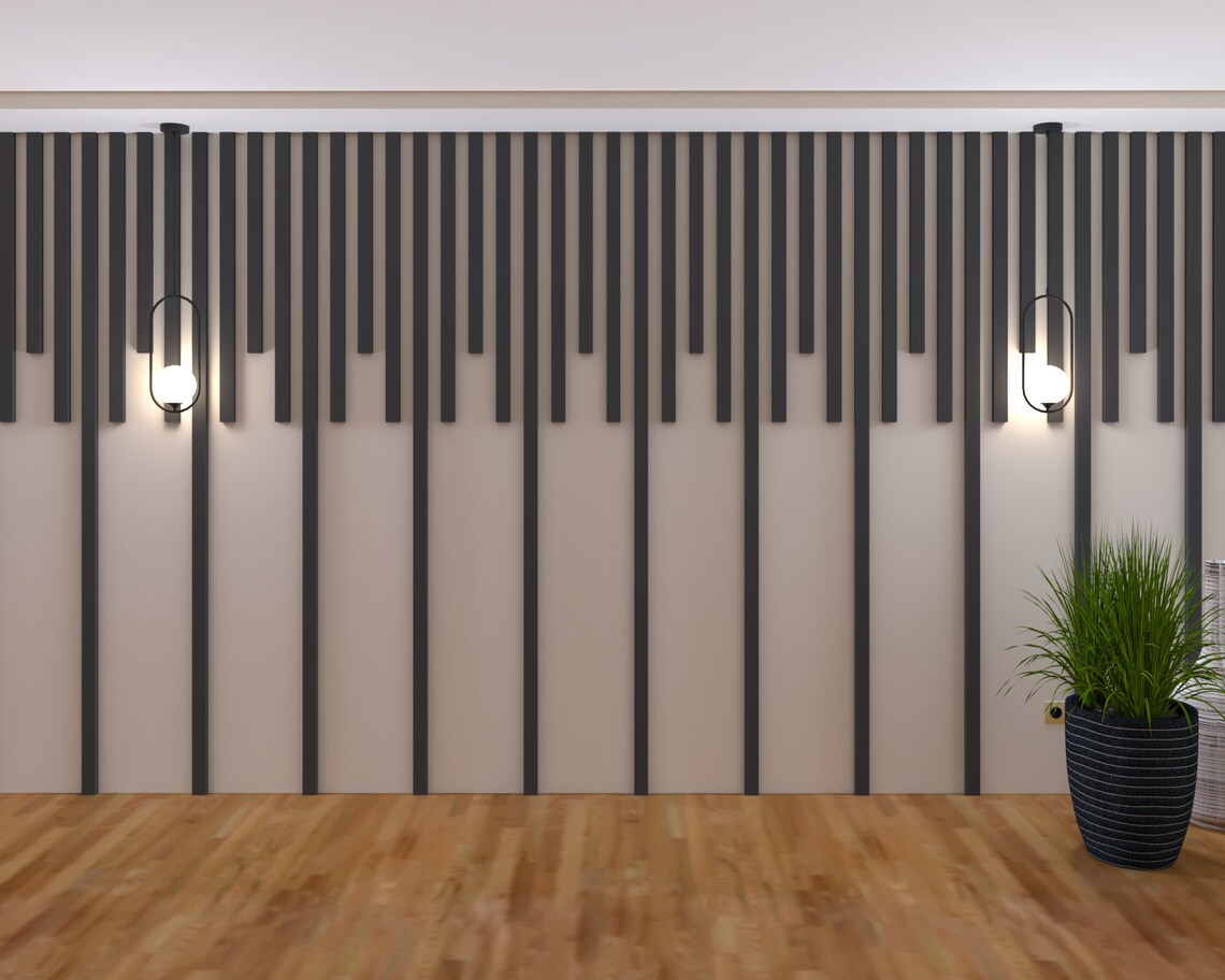Accent Feature Wall Design and Installation Build Guide Modern Slat ...