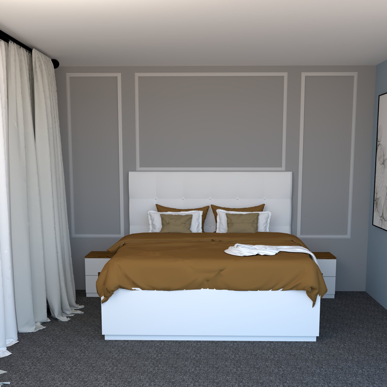 Statement Wall Moulding Design, "julie Design" in 4 Sizes, Build Guide ...