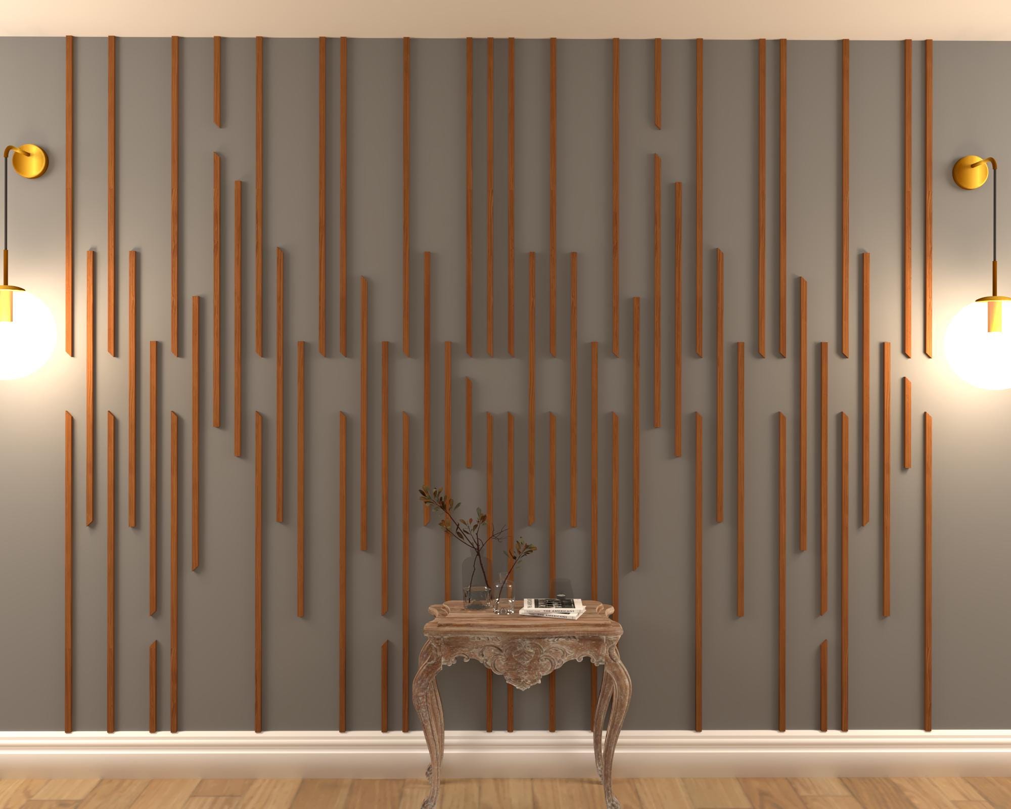 DIY Modern Accent Slat Wall Design and Build Guide | Build Plans | 1 ...