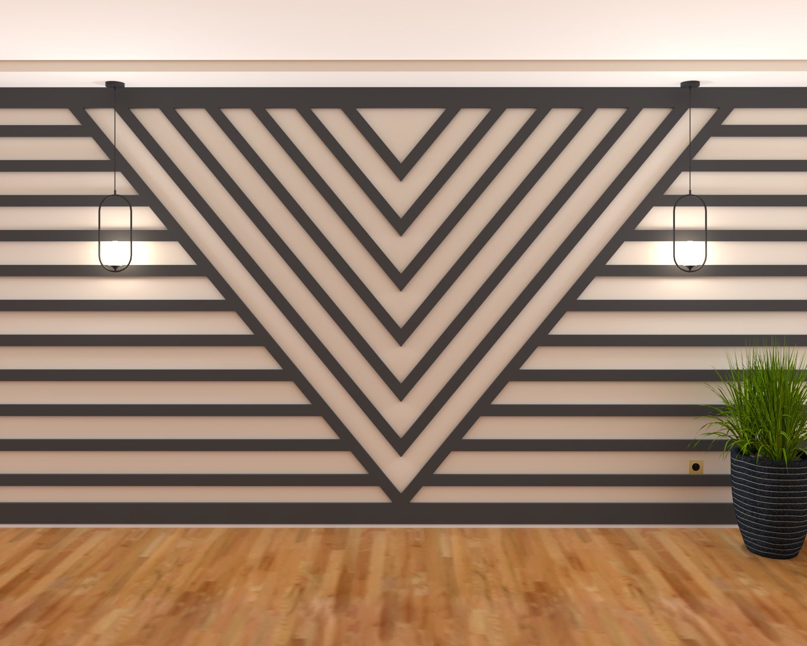 Accent Wall Moulding Modern Design and Installation Build Plan | 16 ...