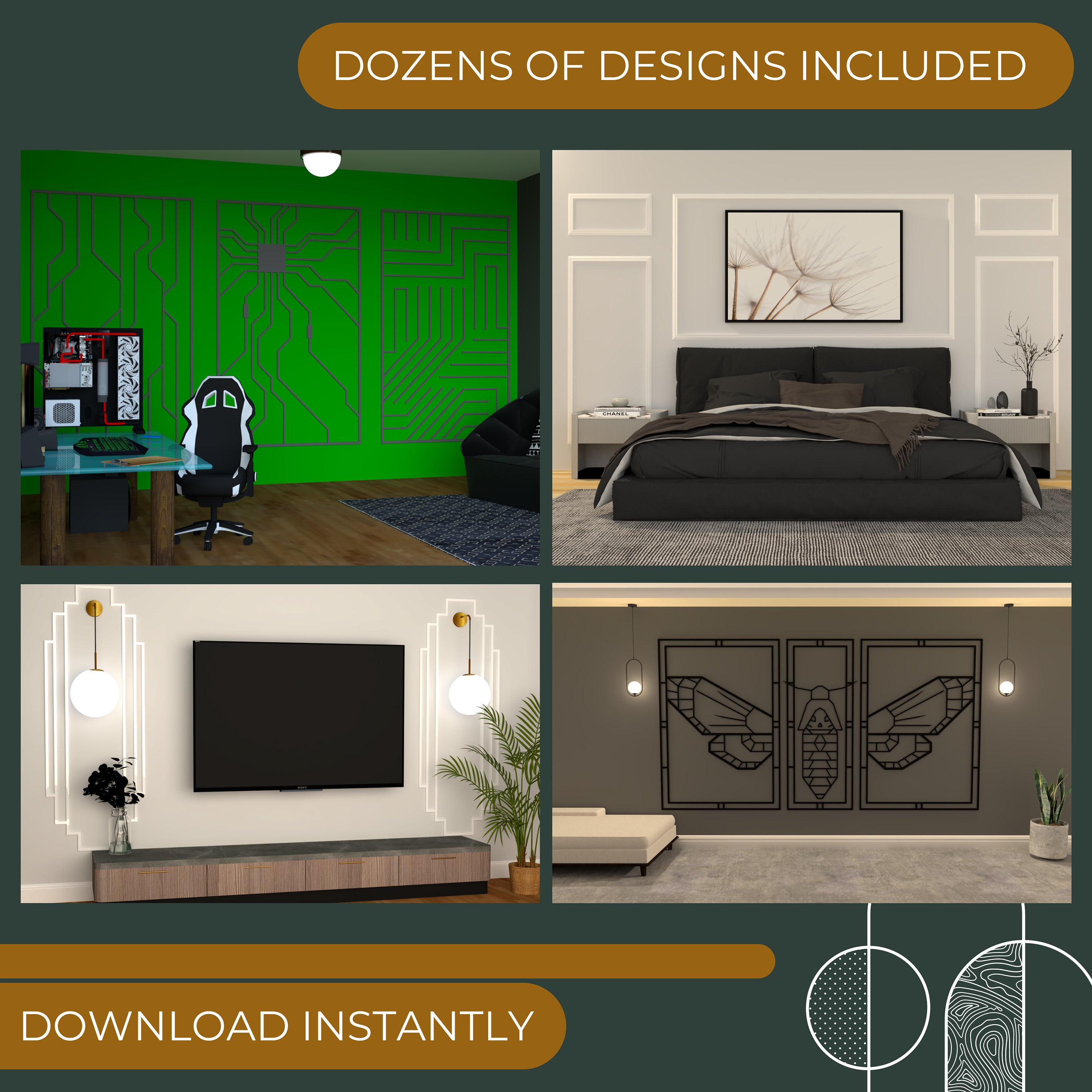 Whole Shop Bundle! Feature Wall Design and Installation Build Guides ...