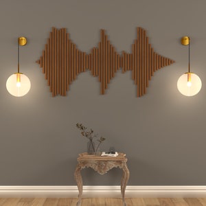 DIY Sound Wave Wood Art Design and Installation Build Plan | Live Laugh ...
