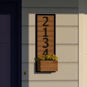 DIY House Number Sign | PDF Digital Download Build Instructions ...