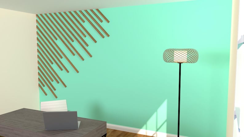 Accent Wall Moulding Corner Angle Design and Installation Build Plan ...