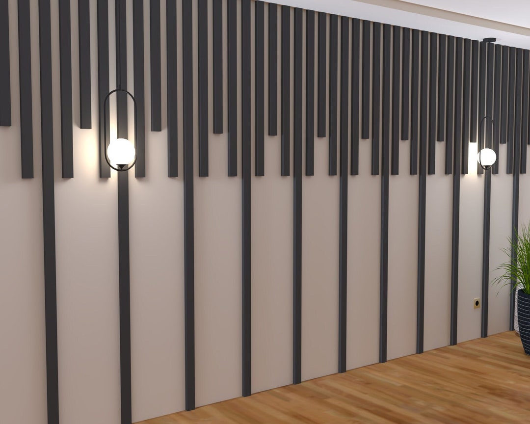Accent Feature Wall Design and Installation Build Guide Modern Slat ...