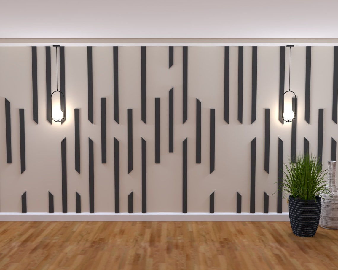 DIY Modern Accent Slat Wall Design and Build Guide | Build Plans | 1 ...
