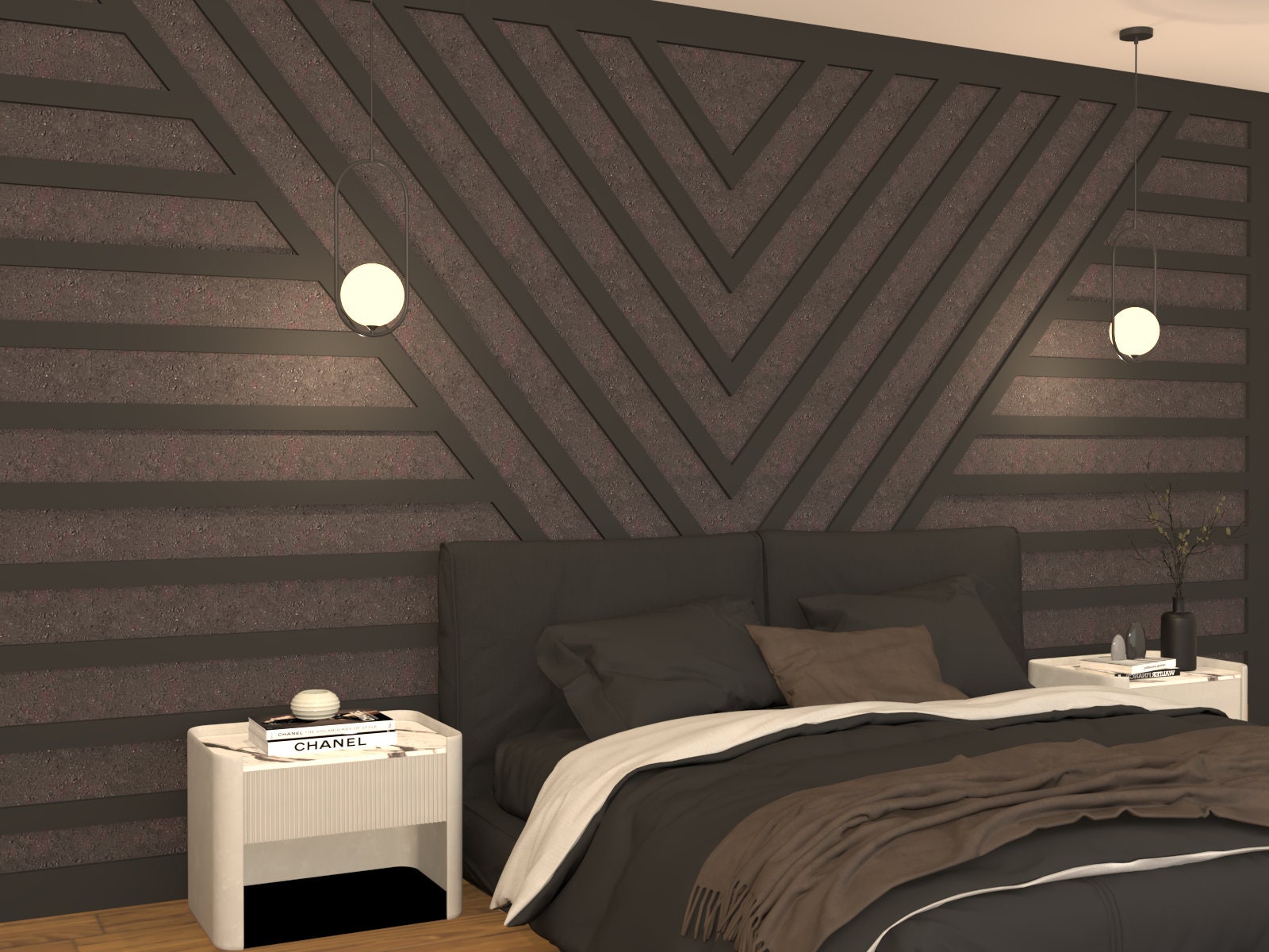 Accent Wall Moulding Modern Design and Installation Build Plan | 16 ...