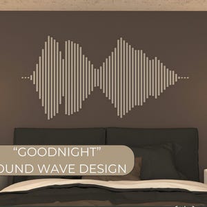 Sound Wave Wood Art Design and Installation Build Plan | "goodnight ...