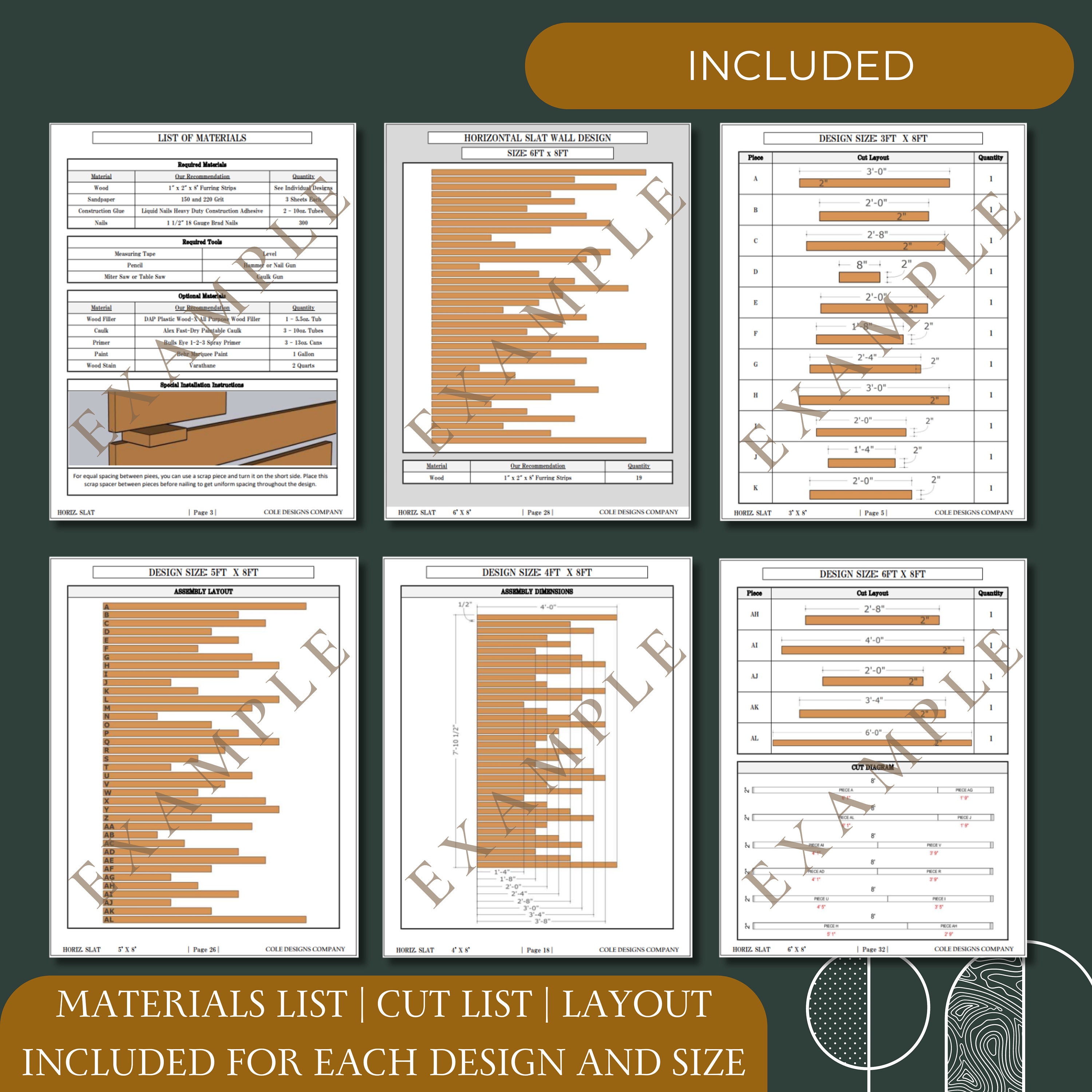 Whole Shop Bundle! Feature Wall Design and Installation Build Guides ...