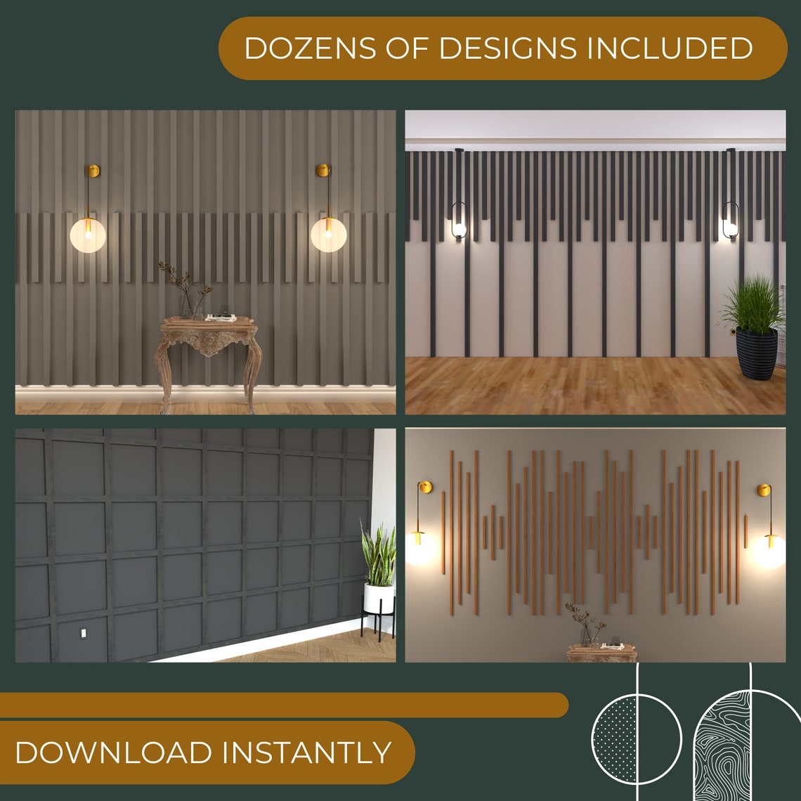 Whole Shop Bundle! Feature Wall Design and Installation Build Guides ...