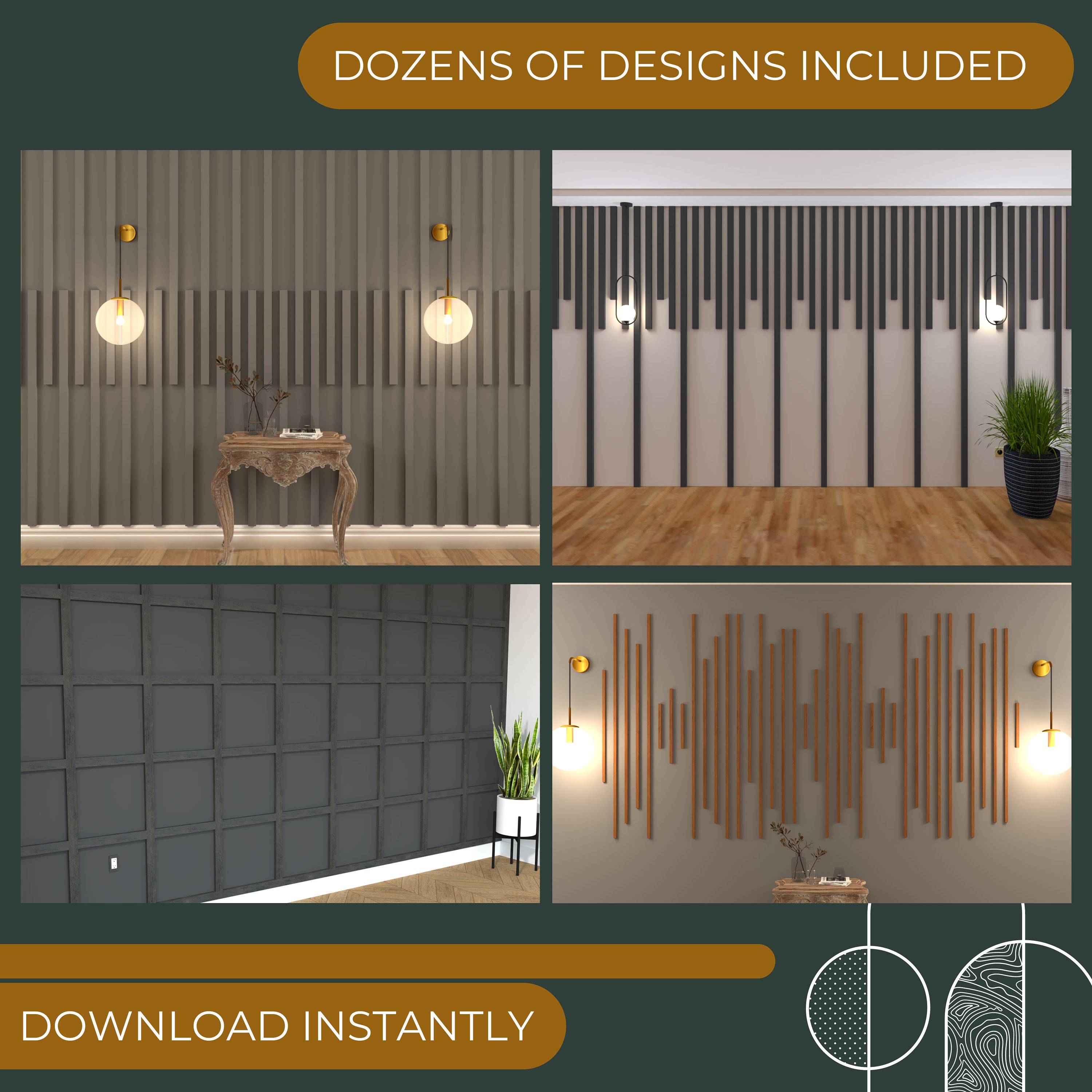 Whole Shop Bundle! Feature Wall Design and Installation Build Guides ...