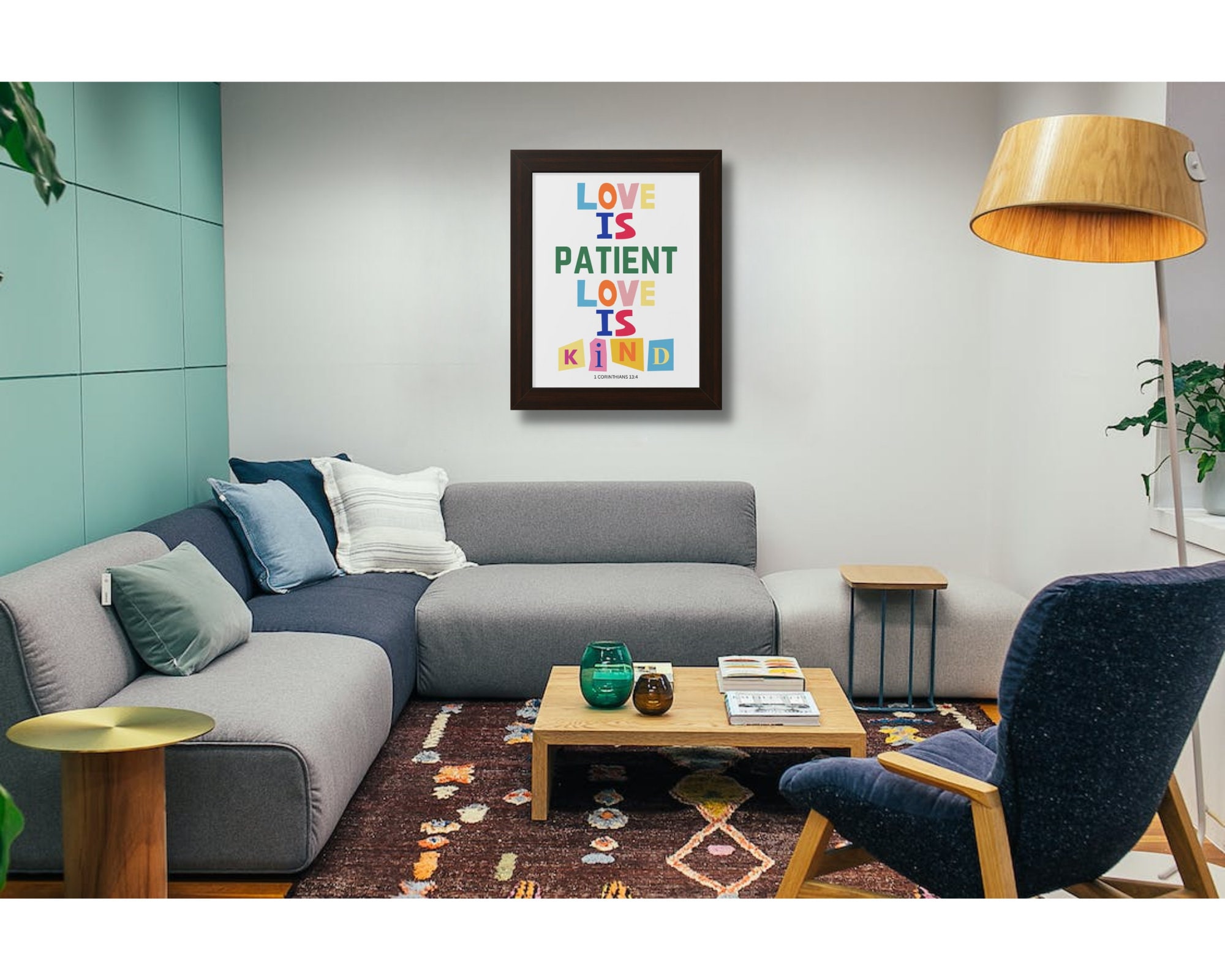 Love Wall Art, Love is Patient Frame Art, Love is Kind Frame Wall Art ...