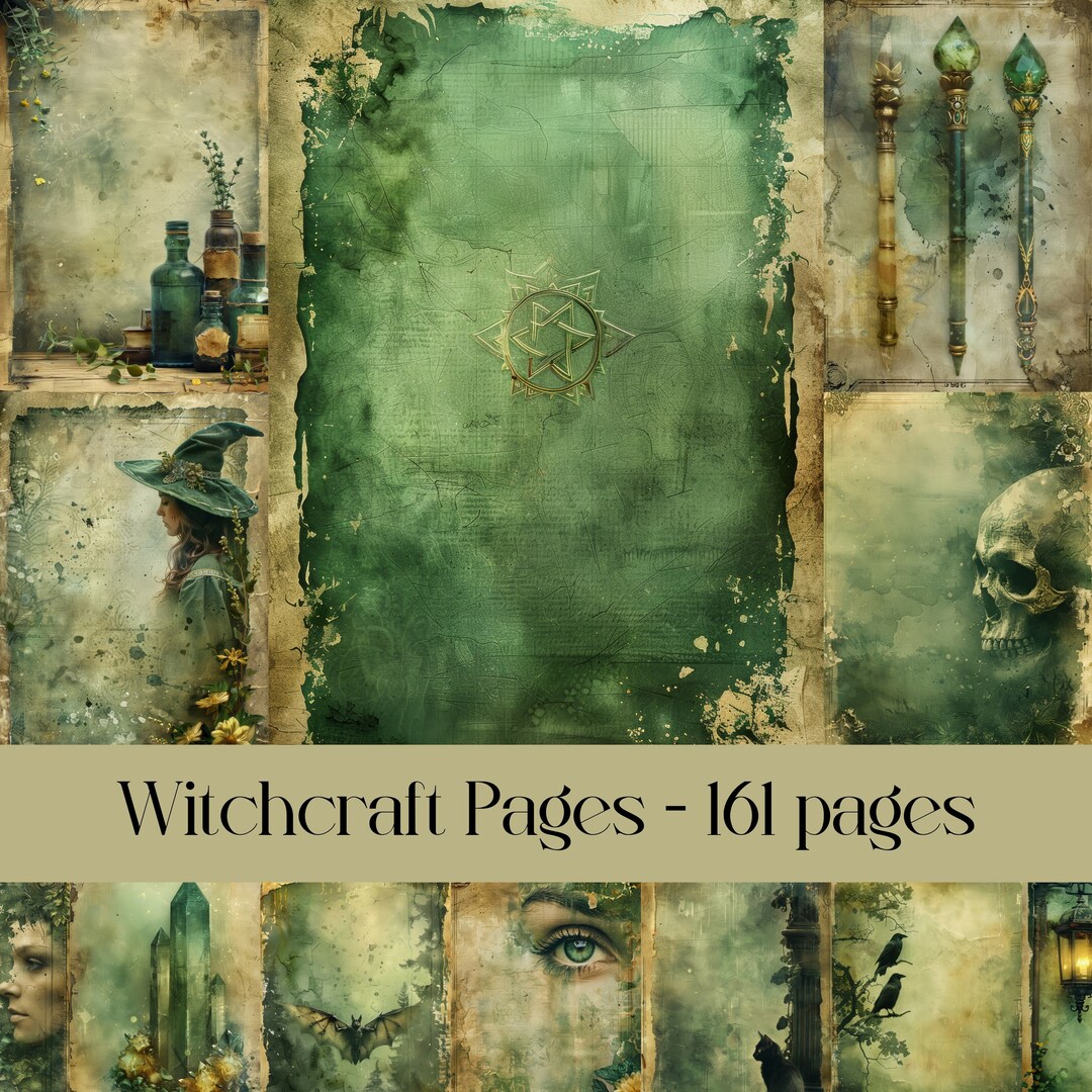 Witchcraft Junk Journal Pages: Occult Ephemera, Halloween Decor ...