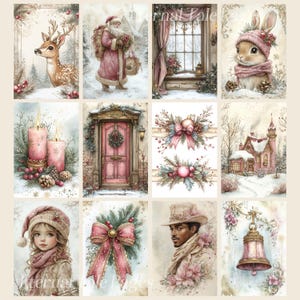 Festive Season Pages, Digital Paper, Christmas Images, Winter Holidays ...