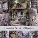 Lavender Cottagecore Scrapbook Pages: French Village Printable Images ...
