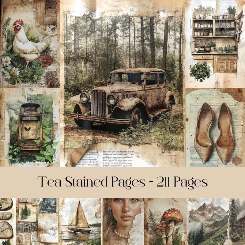 Tea Stained Paper - Etsy UK