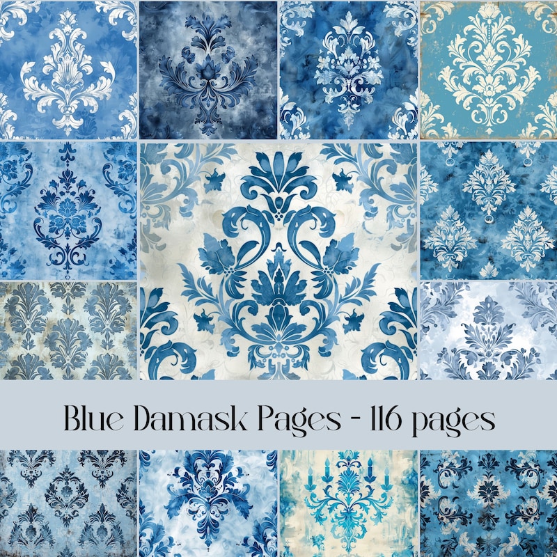 Damask Background - Etsy