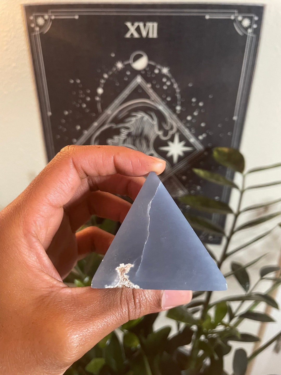 Magical Angelite Pyramid - Etsy