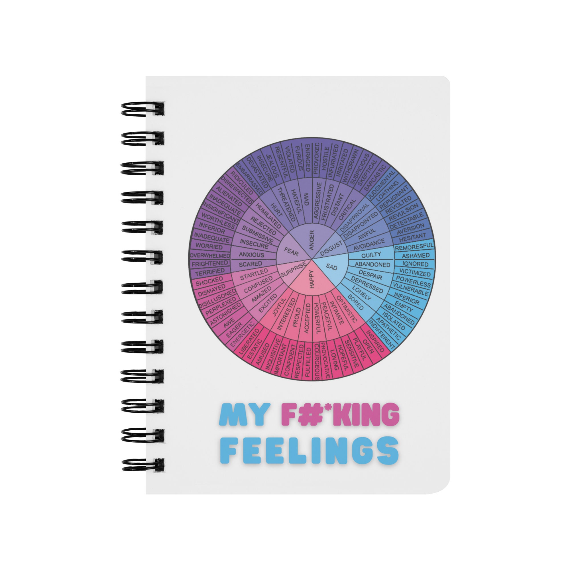 My Effing Feelings Wheel Notebook - Etsy