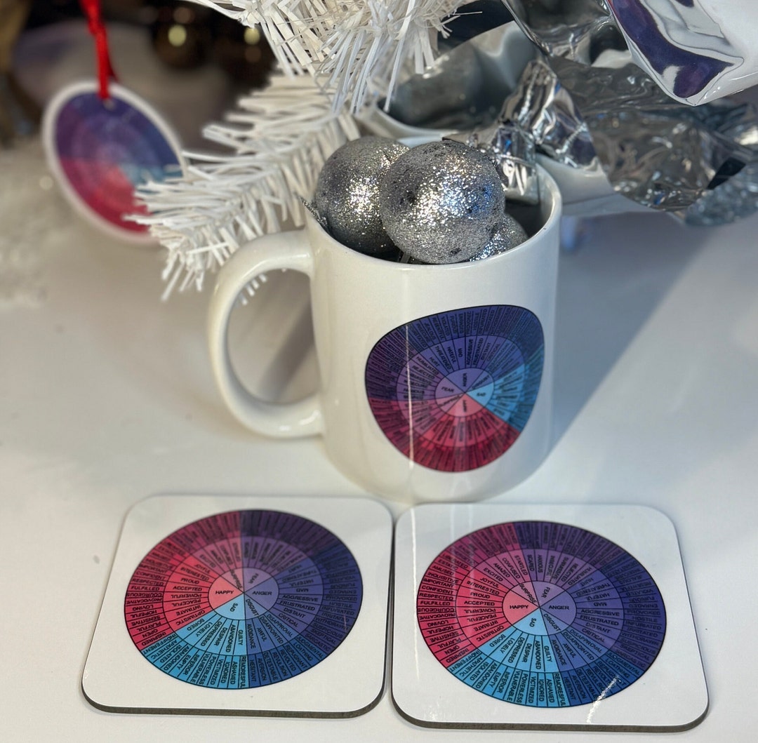 Feelings Wheel Coaster : the Perfect Gift for Therapists, School ...