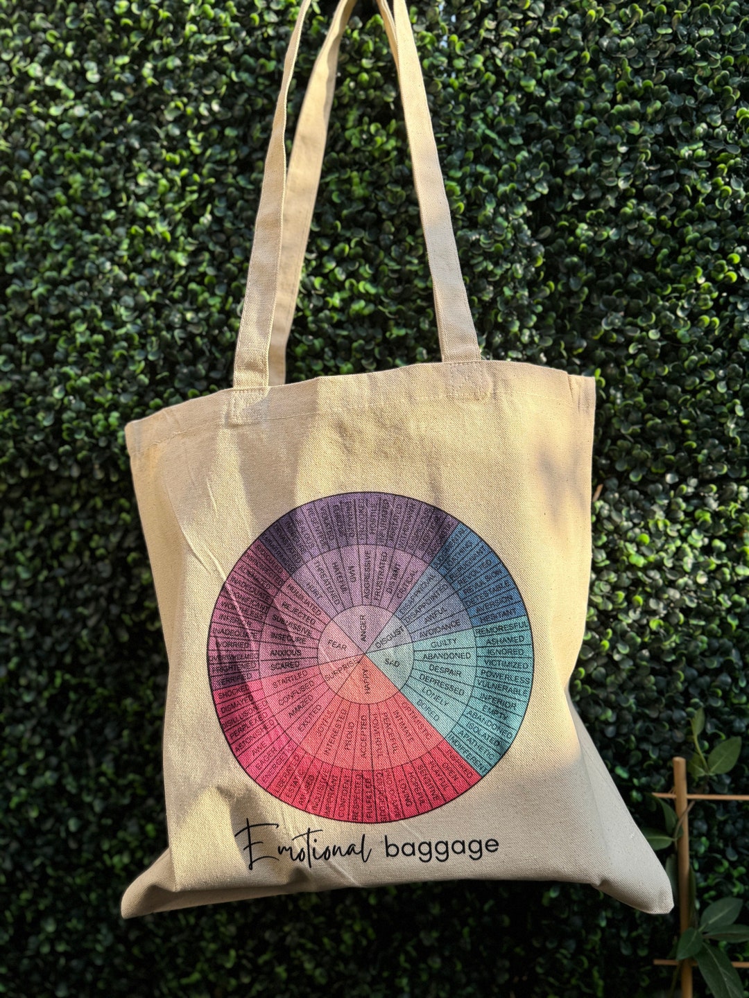 Emotional Baggae the Feelings Wheel Tote Bag a Mental Health Gift - Etsy