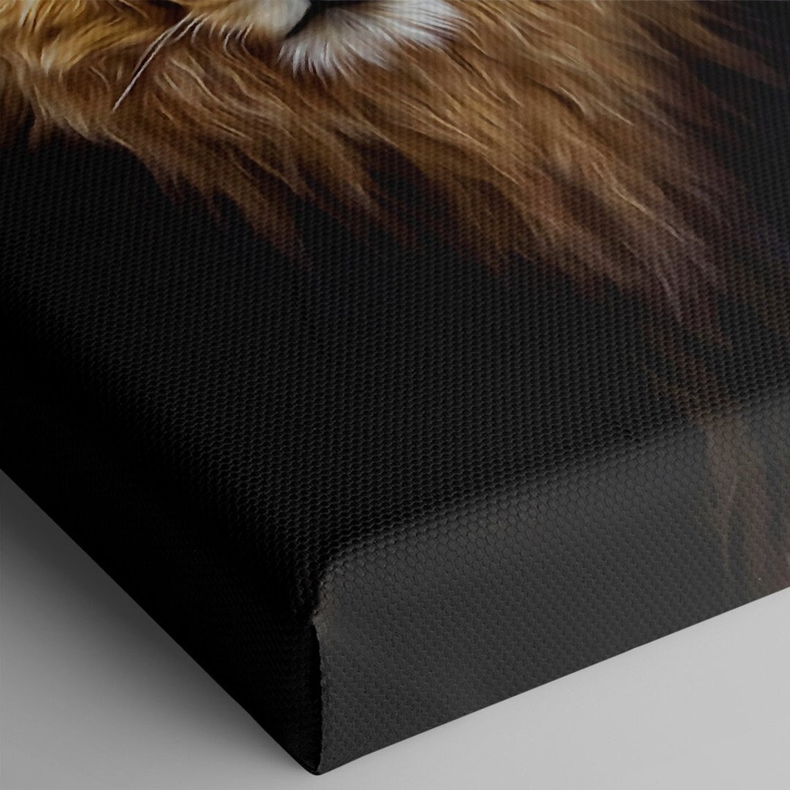 Lion Canvas Wall Art, Male Lion Canvas Print, Animals Canvas Painting ...