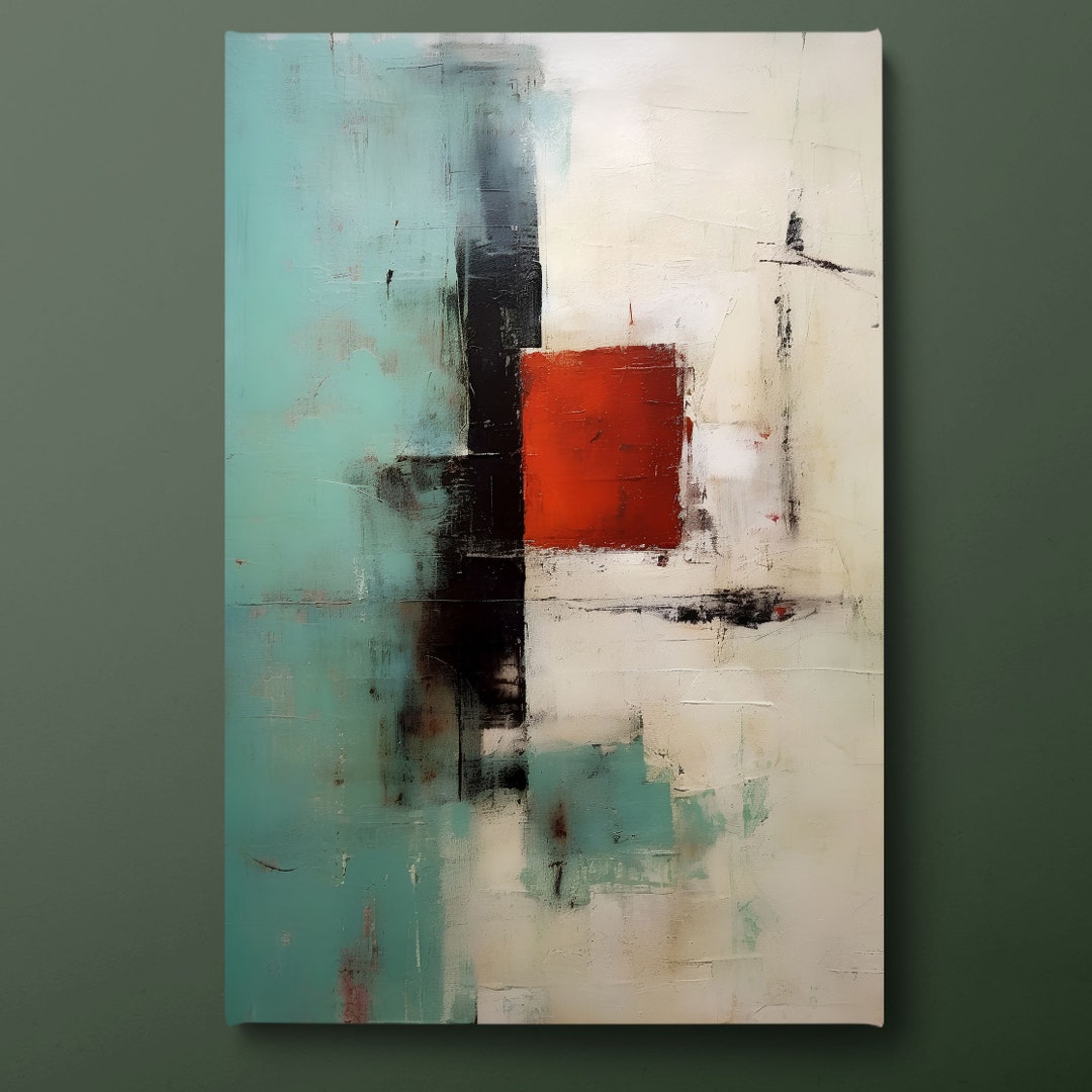 Blue Beige Mark Rothko Canvas Wall Art, Colorful Abstract Canvas Print ...