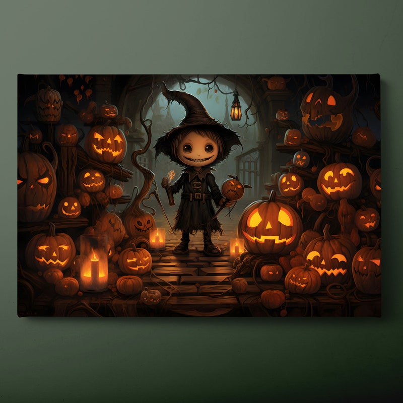 Halloween Canvas - Etsy