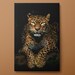 Leopard in Dark Canvas Wall Art, Animal Canvas Print, Leopard Canvas ...
