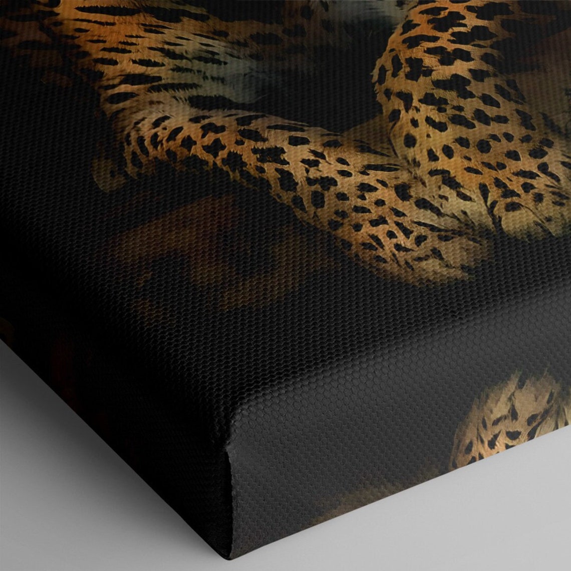 Leopard in Dark Canvas Wall Art, Animal Canvas Print, Leopard Canvas ...