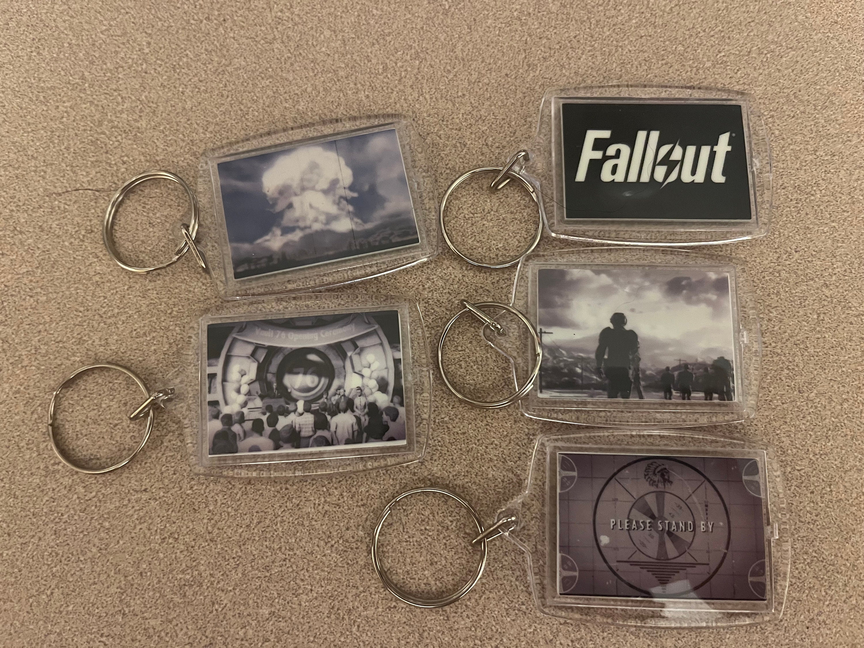Glow-in-the-dark Fallout Keychains - Etsy