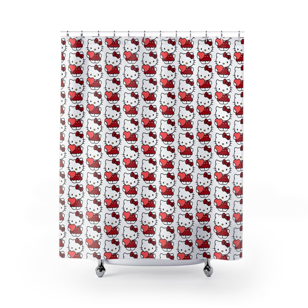 Hello Kitty Shower Curtain Etsy