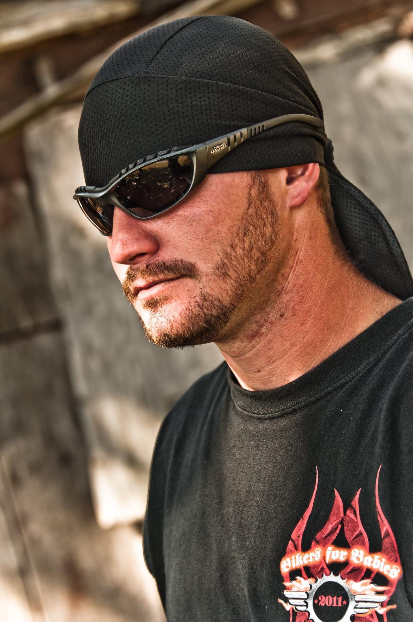 Black Softspun Perf Total Wrap, Doo Rag, Total Head Cover, Hair ...