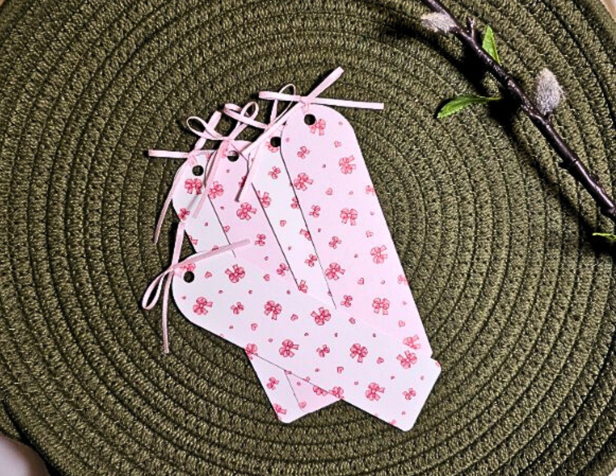 Coquette Bow Bookmark Pink Bookmark With Ribbon Pink Coquette Bookmark ...