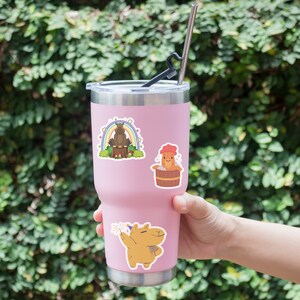 Capybara, Capybara Sticker, Galentine's Gift, Waterproof Sticker ...