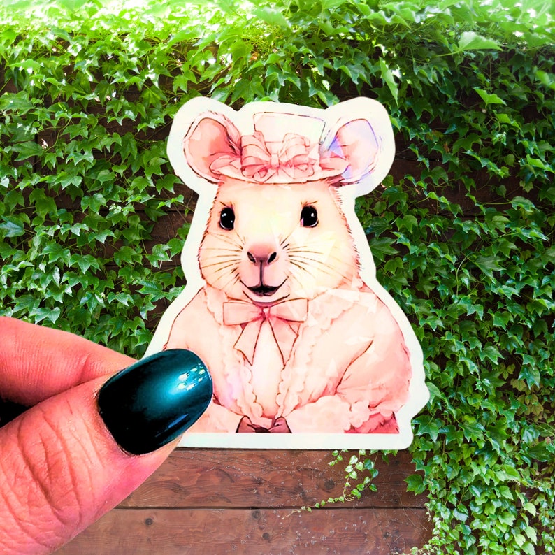Coquette Capybara Sticker, Suitcase Sticker, Capybara Sticker ...